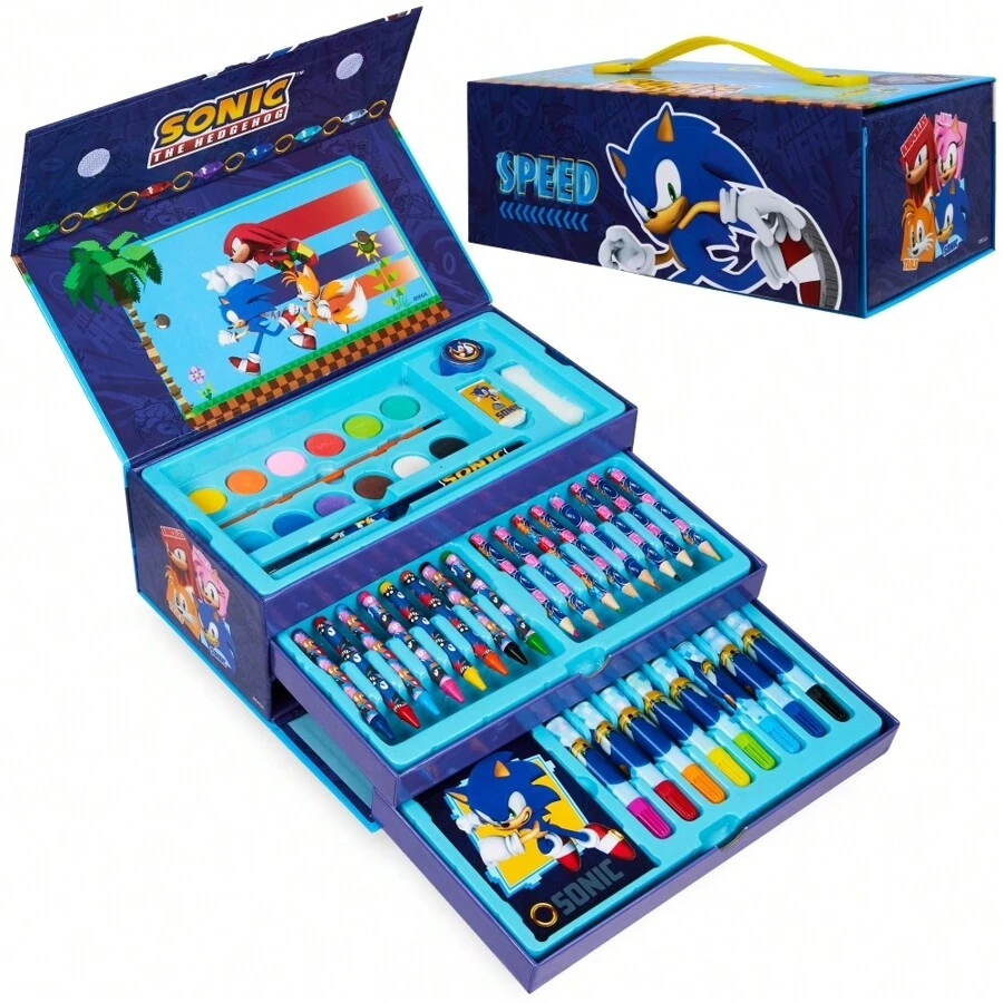 SONIC THE HEDGEHOG Sonic Kids Colouring Drawing Painting Art Stationery ...