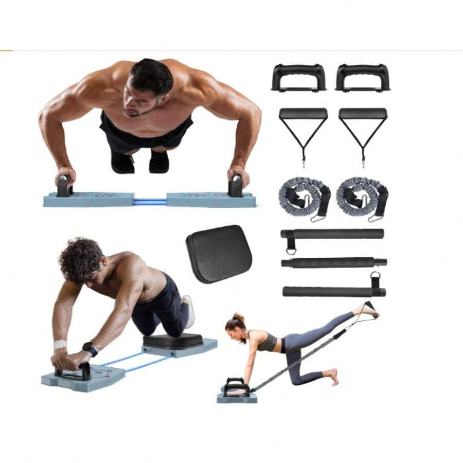Portable Push Up Board Fitness, Multifunction Foldable Push Up Bar Home ...