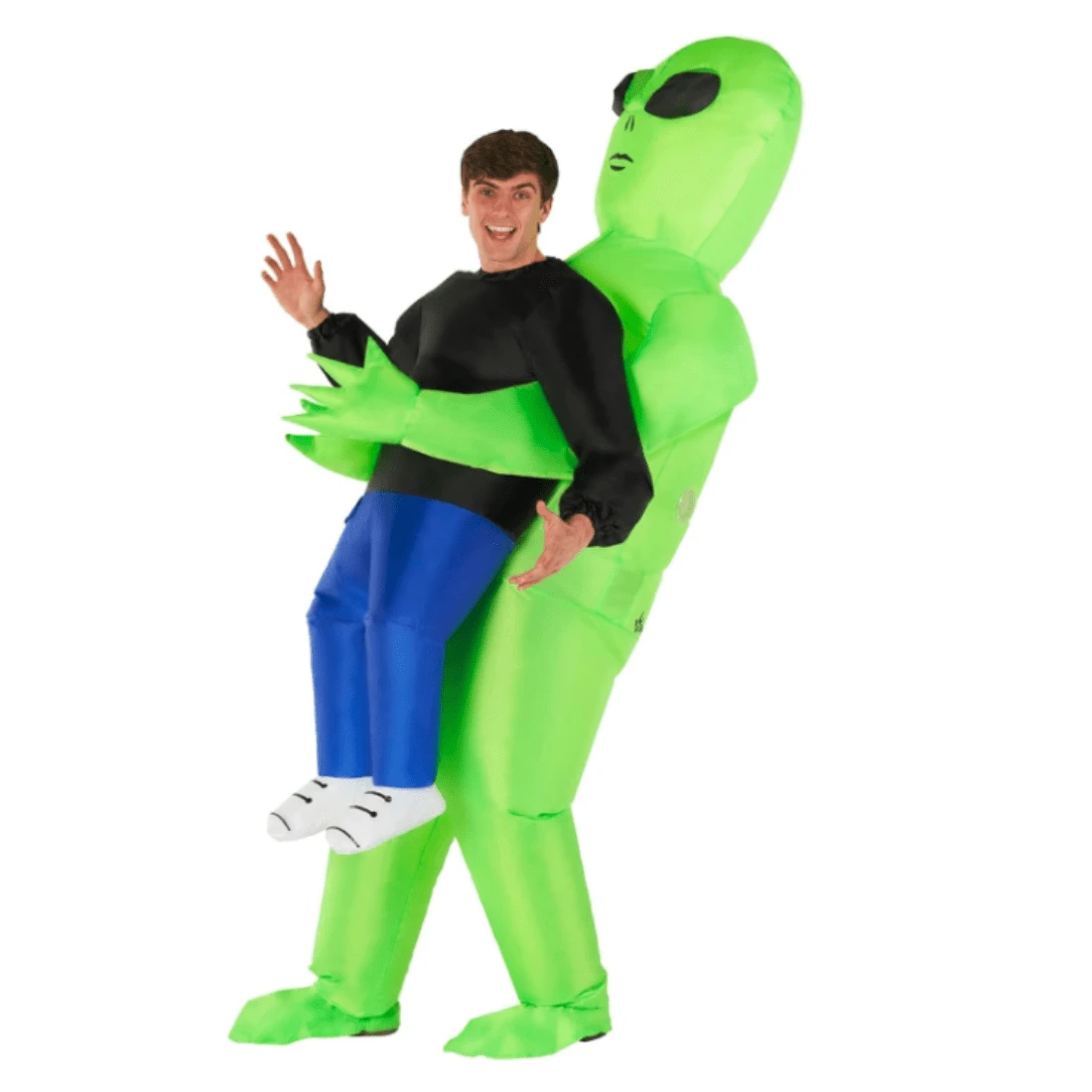 Morph Inflatable Alien Costume Adults, Green Alien Inflatable Costume ...