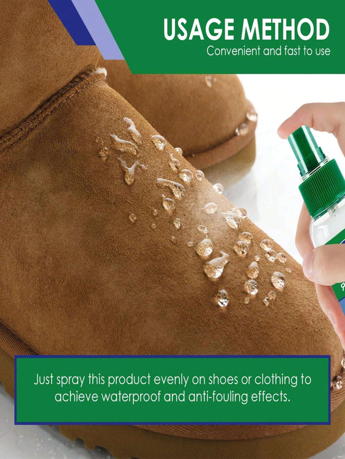 Waterproof Spray For Shoes, Hydrophobic Cleaning For Leather Boots ...