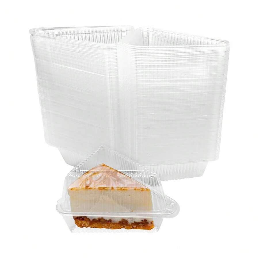 50 Pcs Clear Plastic Take Out Containers, Disposable Clamshell Dessert ...
