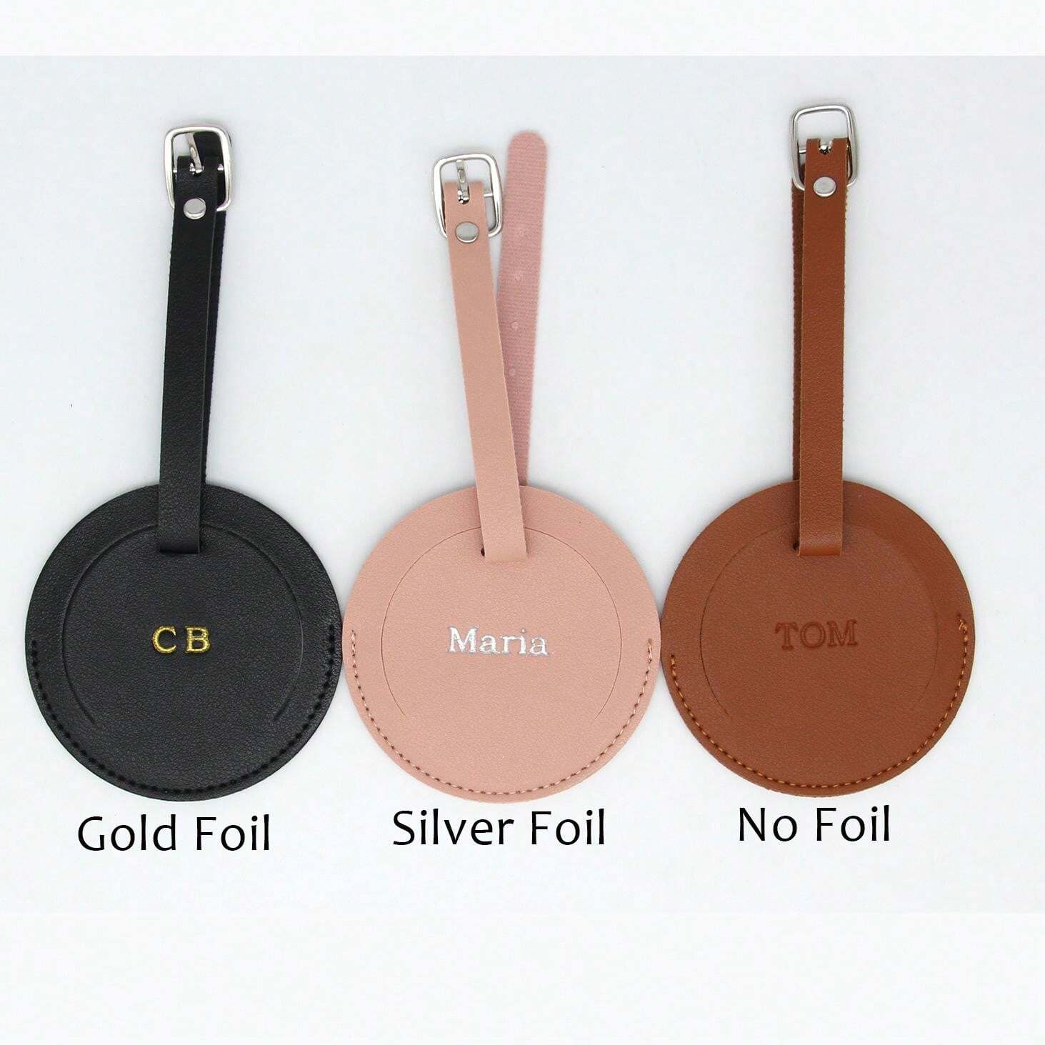 Personalized Luggage Tags With Name, Custom Round Bag Tag For Baggage ...