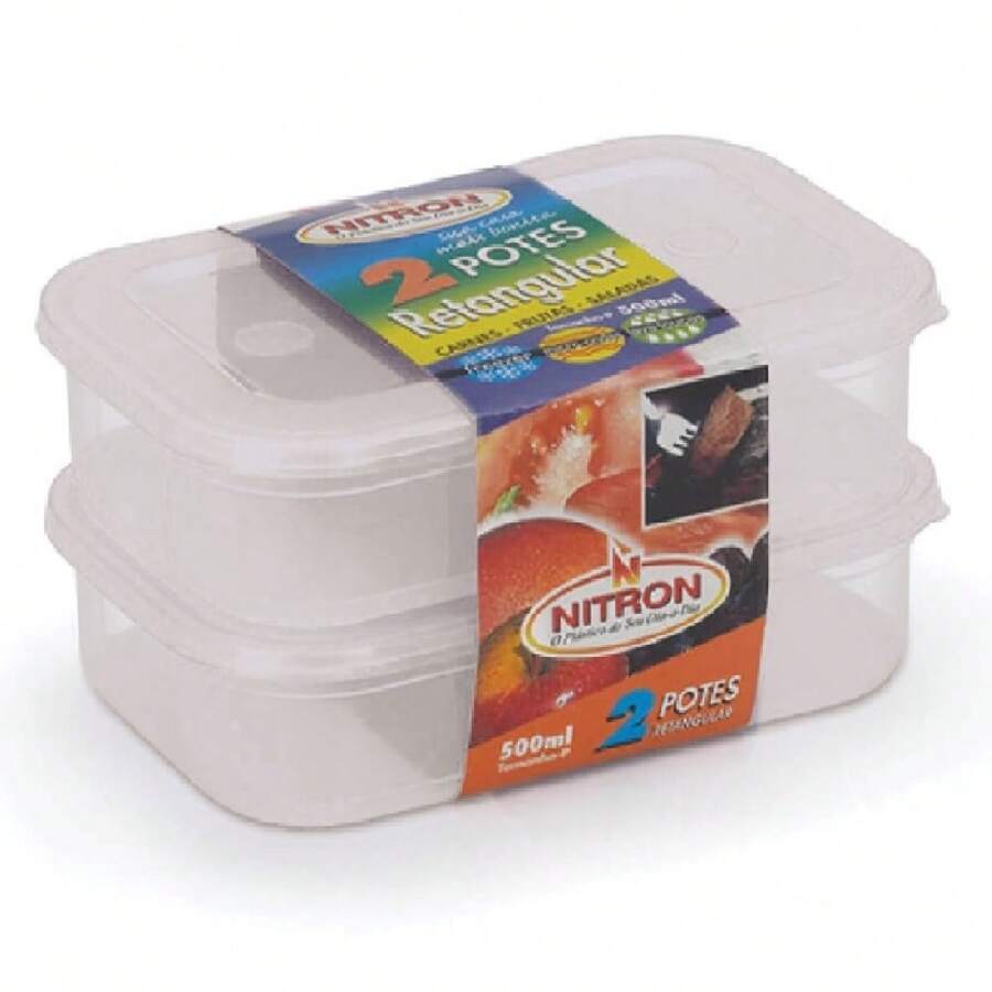 10 Small Rectangular Shallow Pots With Lids Lunch Box 500ml for Sale ...