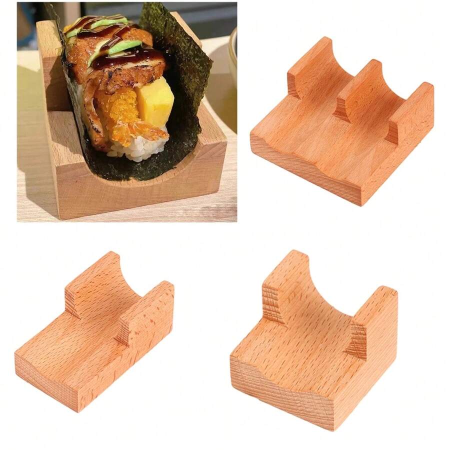 Wood Display Plate Food Specialty Rack Sushi Display Dish Cuisine ...