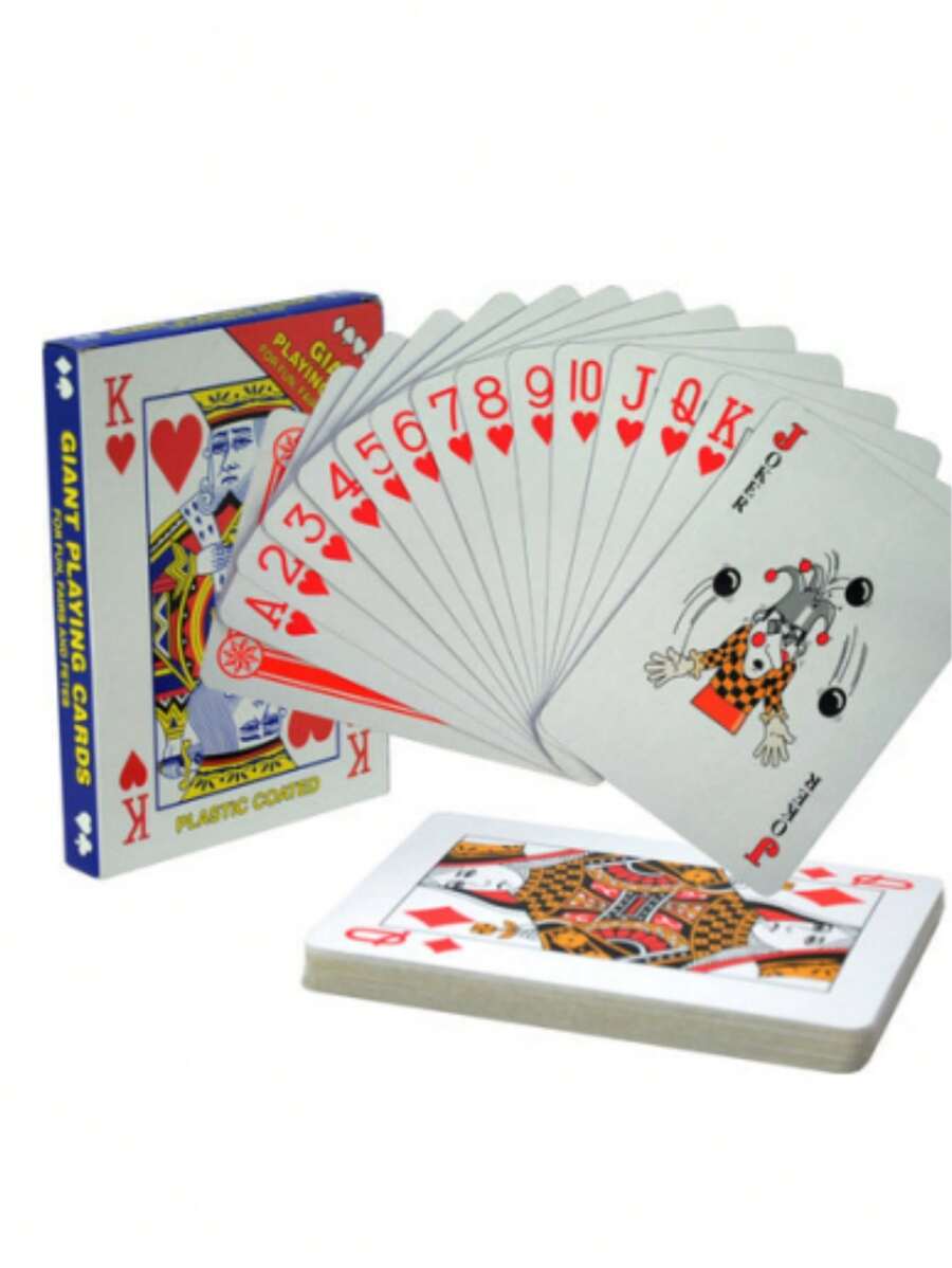 6 Decks Of 100% Plastic Playing Cards With 54 Cards, Length 8.6 X Width ...