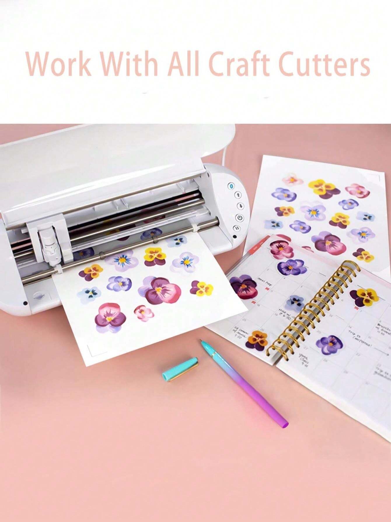 20 fogli premium di carta autoadesiva per adesivi stampabili in vinile ...