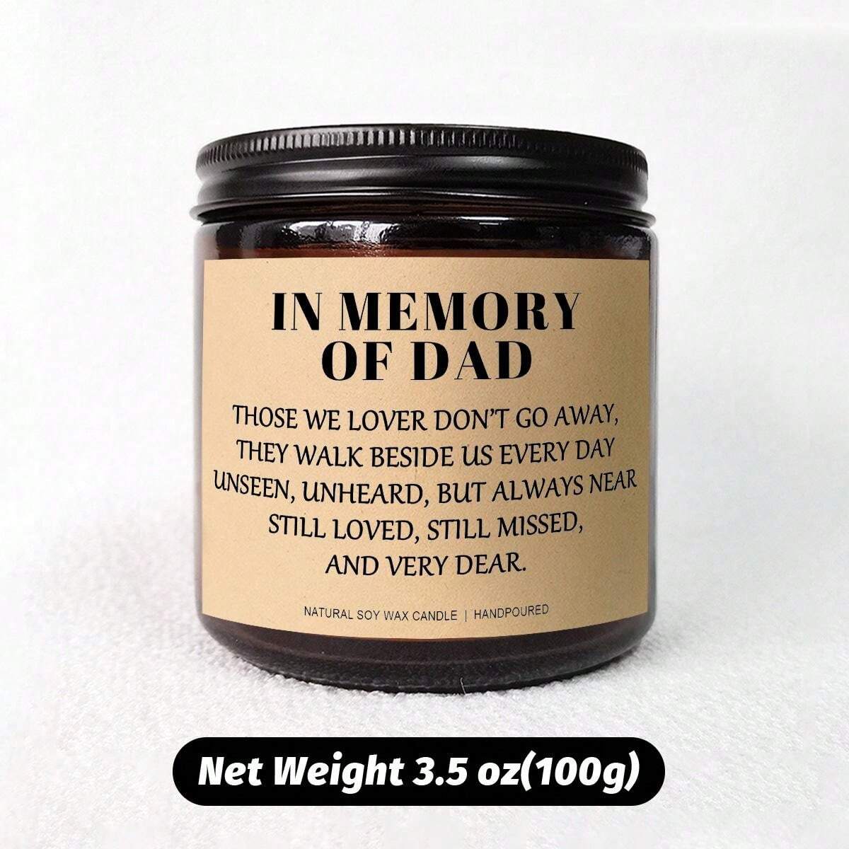 Em memória do pai, presente de vela perfumada - presentes memoriais de ...