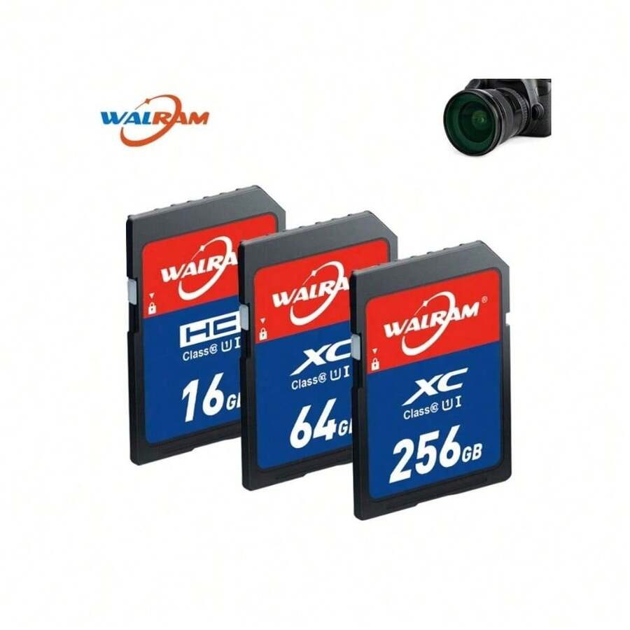 Tarjeta SD Walram de 128GB, 256GB, 16GB, 32GB, 64GB SDHC/XC de tamaño ...