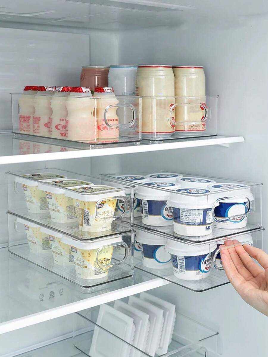 1pc/Stackable Fridge Organiser, Kitchen Crisper, Drawer Drinks ...