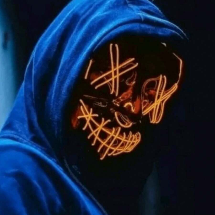 Máscara con luz LED La Purga, con colores de La Purga, de calidad ...