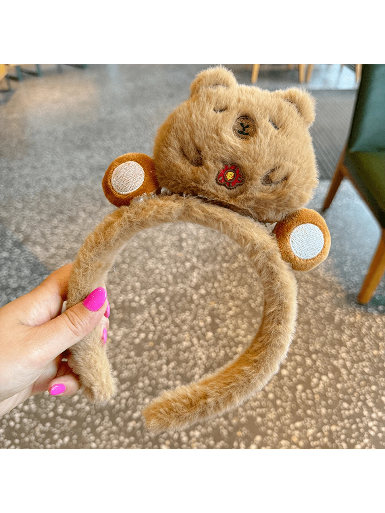 Plush Capybara Crown Headband, Capybara High Crown Hair Hoop Hair ...
