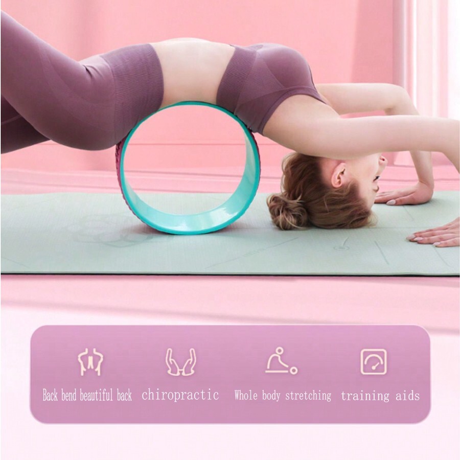 Women Yoga Backbend Assist Wheel For Yoga Exercise, Shoulder Opening ...