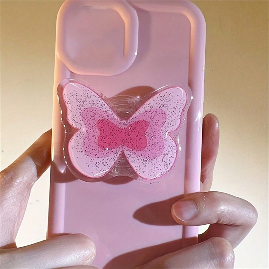 Shiny Butterfly Phone Holder: Foldable Desk Stand For Mobile Devices ...