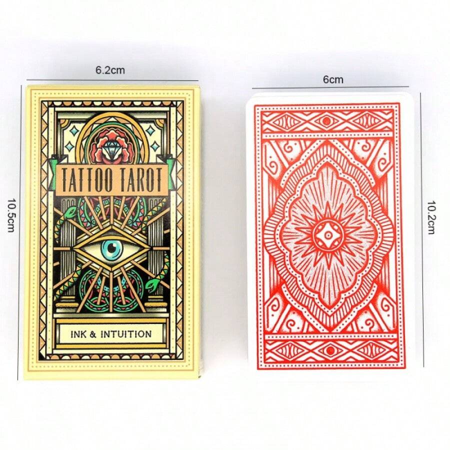 Tattoo Tarot Ink & Intuitive Marseille System Tarot Full English Oracle ...