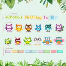 Owl Paper Cutting Happy Birthday Bulletin Board Set, Classroom ...
