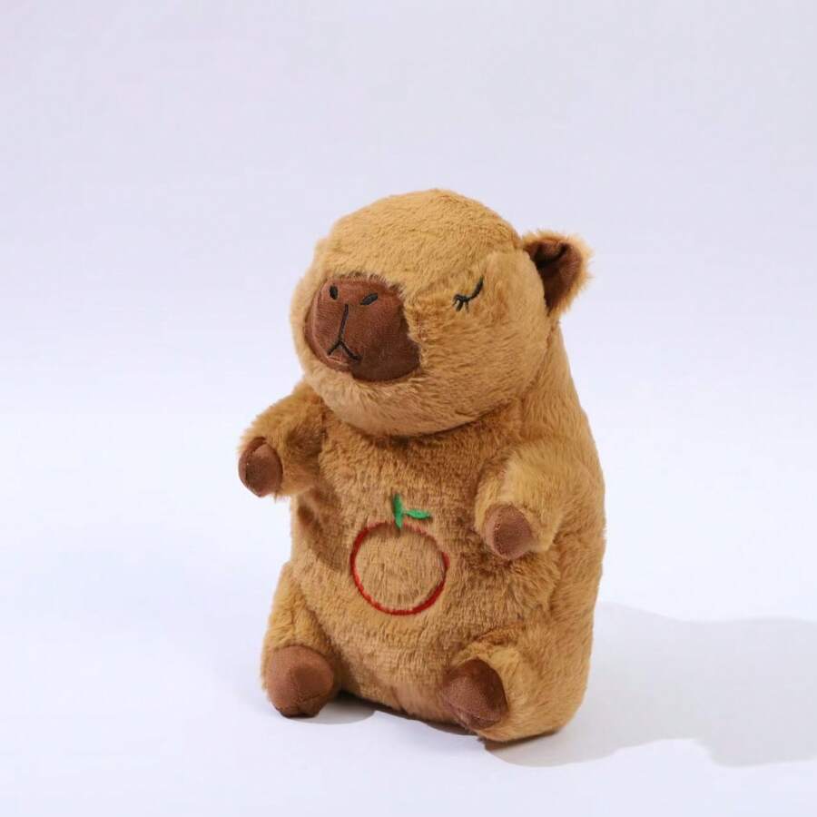 Capybara Plush Toy Luminous Audio Breathing Bear Capybara Doll Baby ...