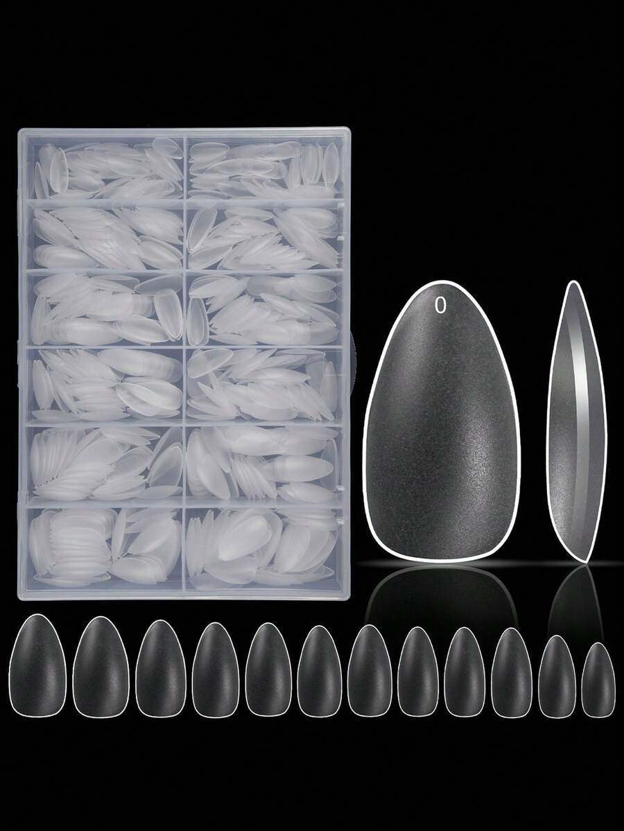 Manicure Lightweight Non-Trace And Non-Abrasive Almond Fake Nail Patch ...