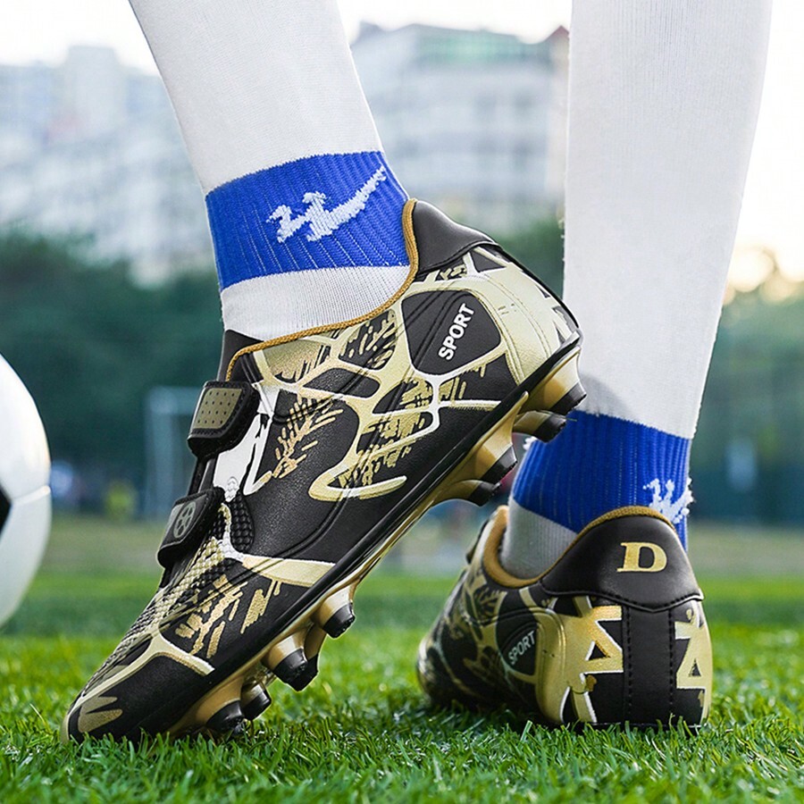 2024 New Version Youth Soccer Cleats, Mid-Top Professional Football ...