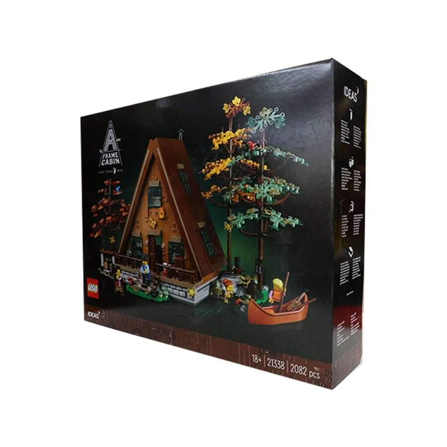 LEGO 21338 Ideas A-Frame Cabin Collectible Display Set, Buildable Model ...