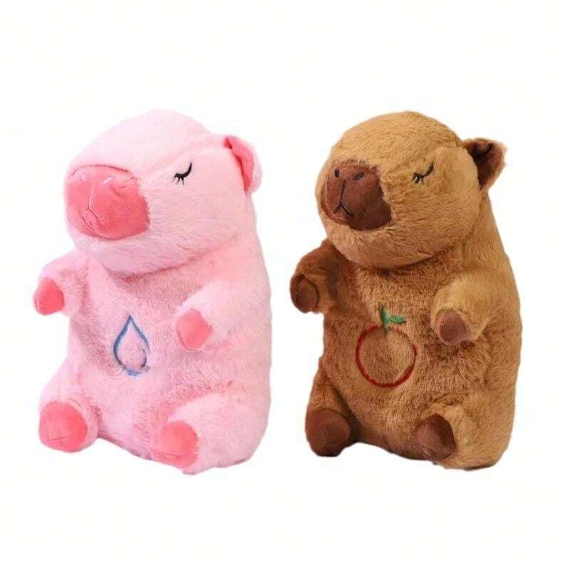 Capybara Plush Toy Luminous Audio Breathing Bear Capybara Doll Baby ...