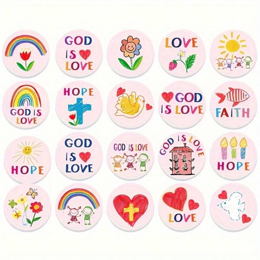 120pcs Pink Bible Verse Stickers, Christian Scripture Motivational ...