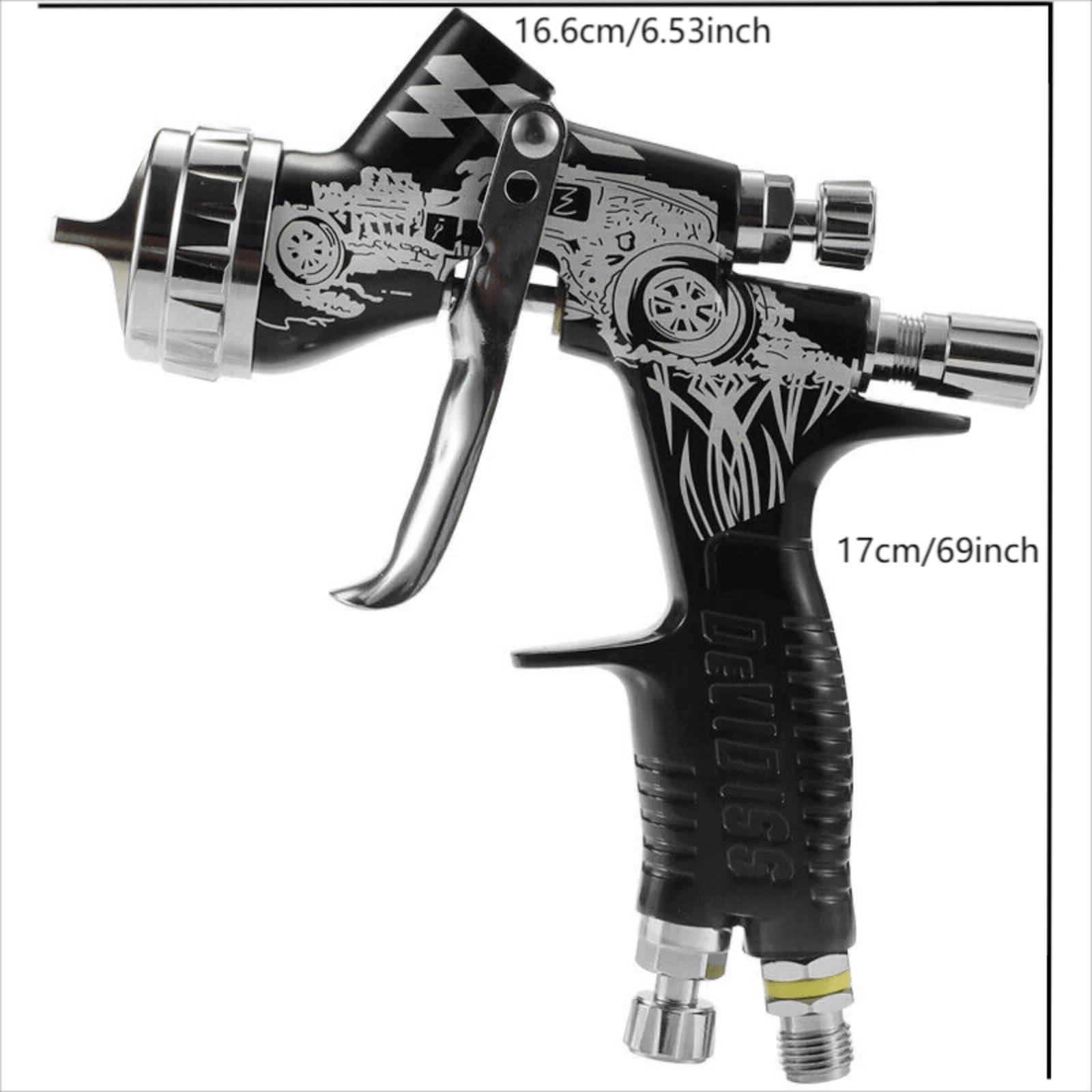 DEVILDISS GTI Pro Lite TE20 Professional Paint Spray Gun 1.3mm Nozzle ...