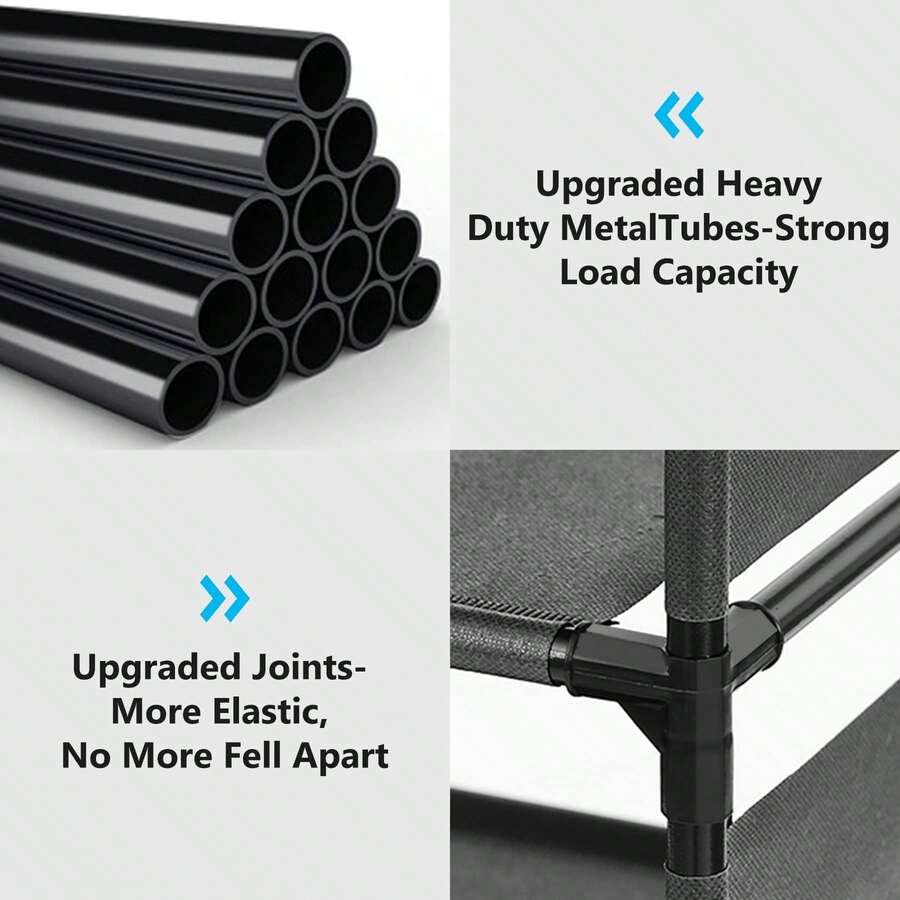 10 Tiers Shoe Rack Tall Shoe Organizer Shoe Storage 55-65 Pairs ...