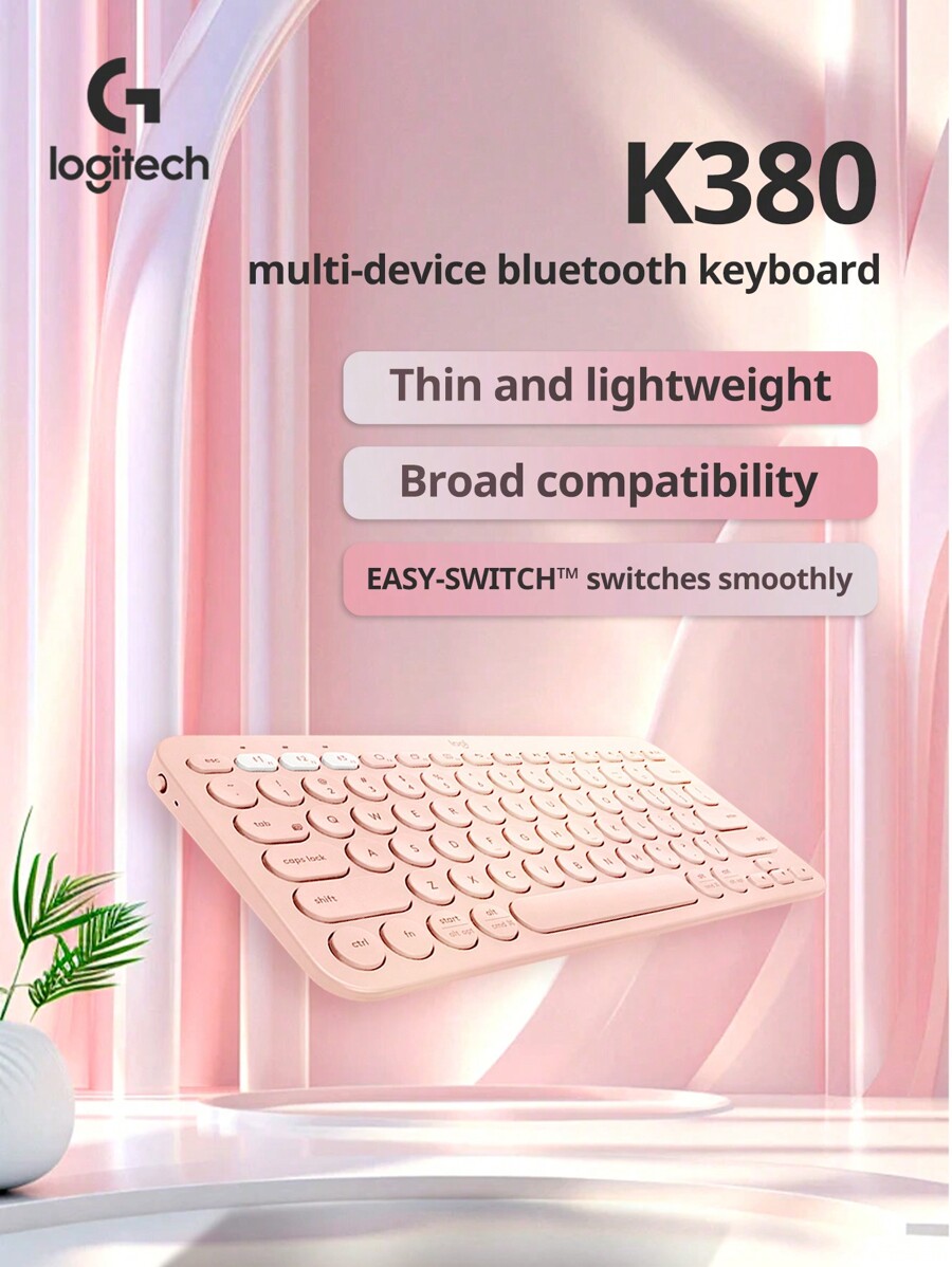Logitech Nuevo teclado inalámbrico mini original K380 Multi-Device EasySwitch portátil para ...