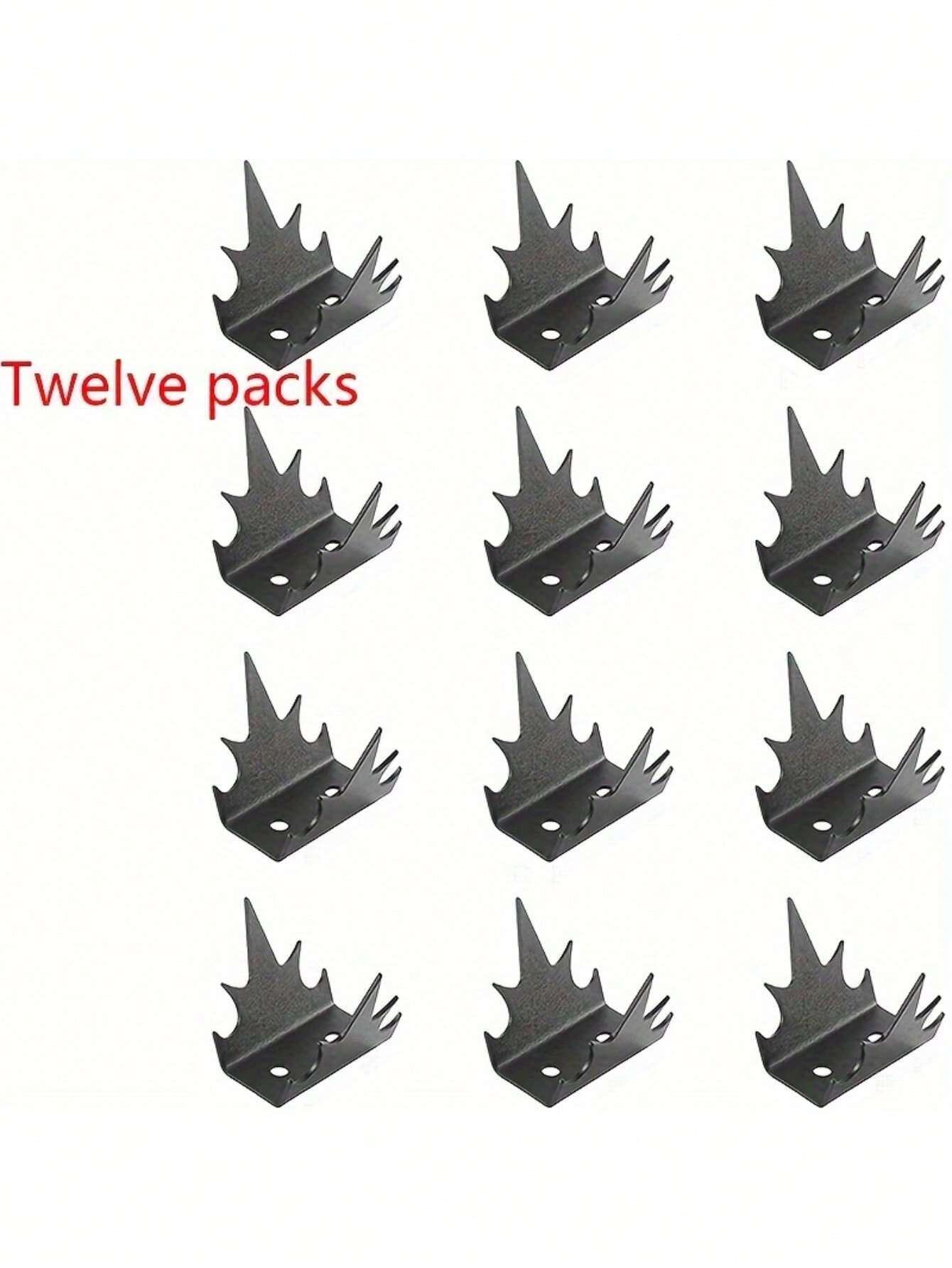 Black Security Fence Spikes, Intruder Deterrent Fence Wall Spike, Anti ...