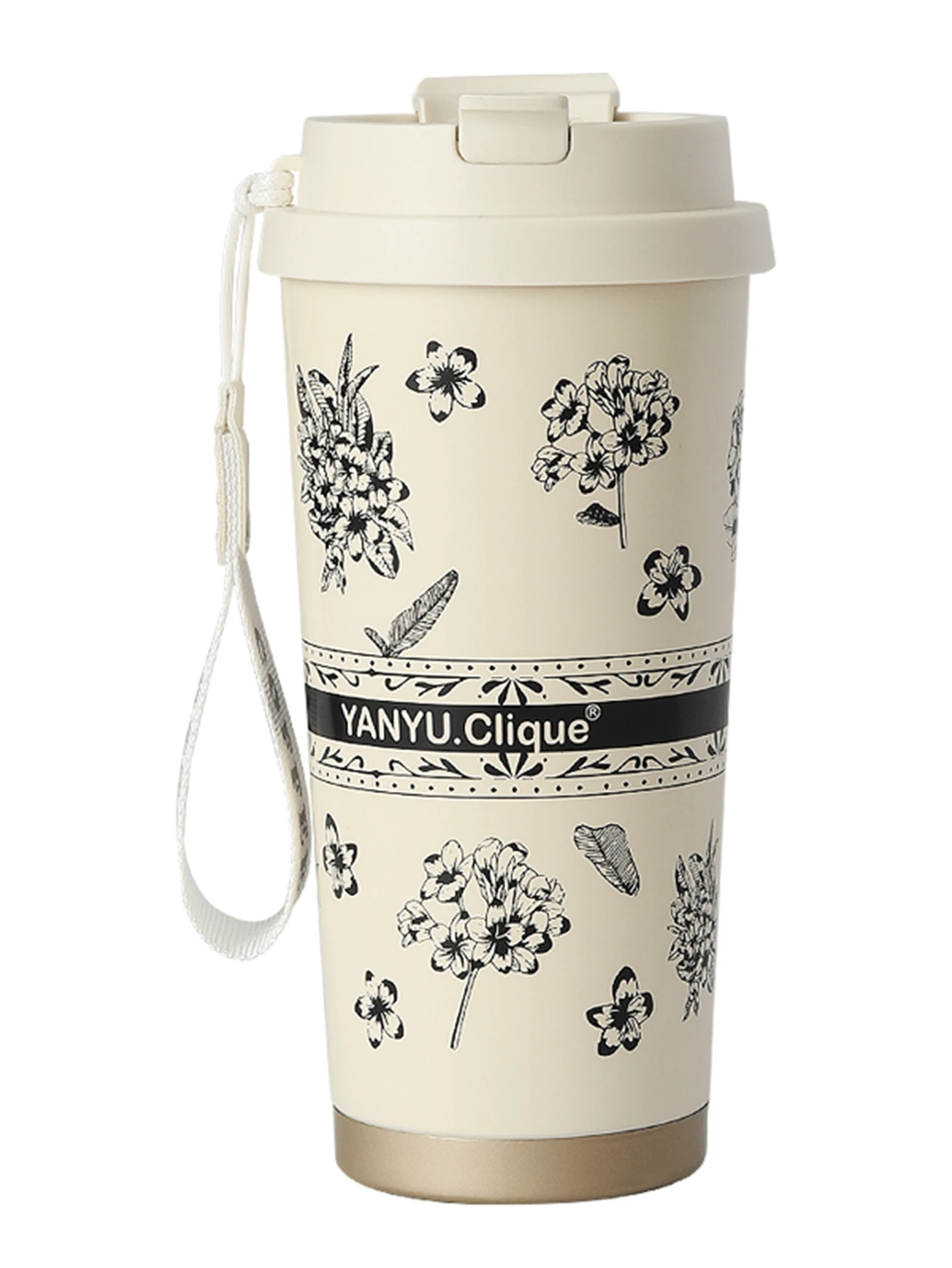 American 316 Stainless Steel Cup Ceramic Liner Coffee Cup, Double Drink ...