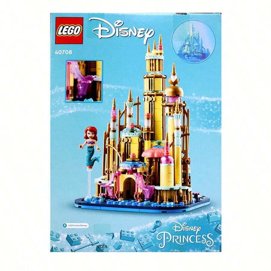 LEGO 40708 Mini Little Mermaid Castle Disney Princess Series Puzzle ...