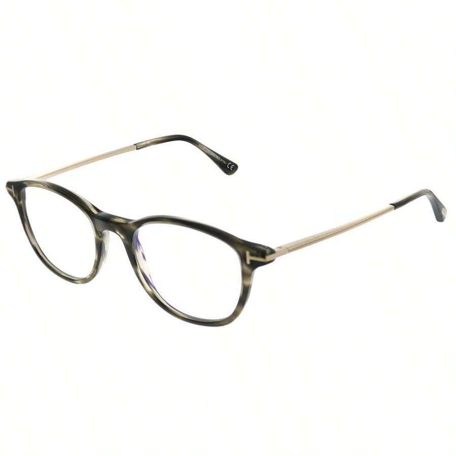 Tom Ford Blue Block Soft Rounded FT 5553-B 056 Unisex Round Eyeglasses ...