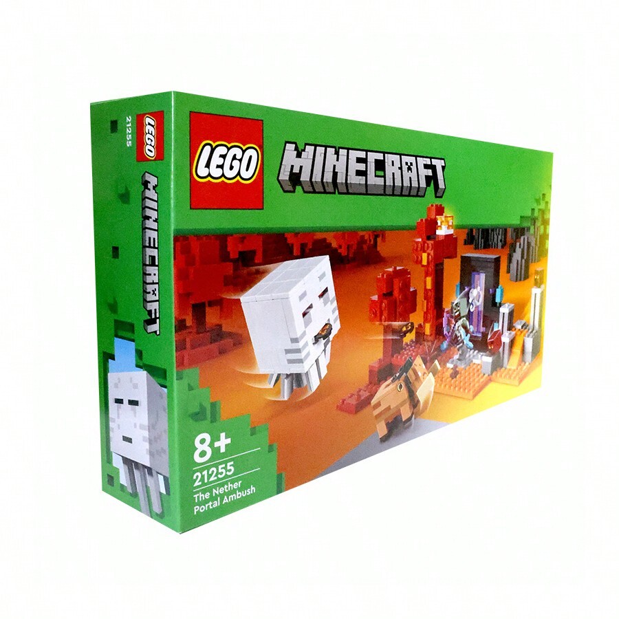 LEGO 21255 My World Series Nether Portal Ambush Boys And Girls Building ...