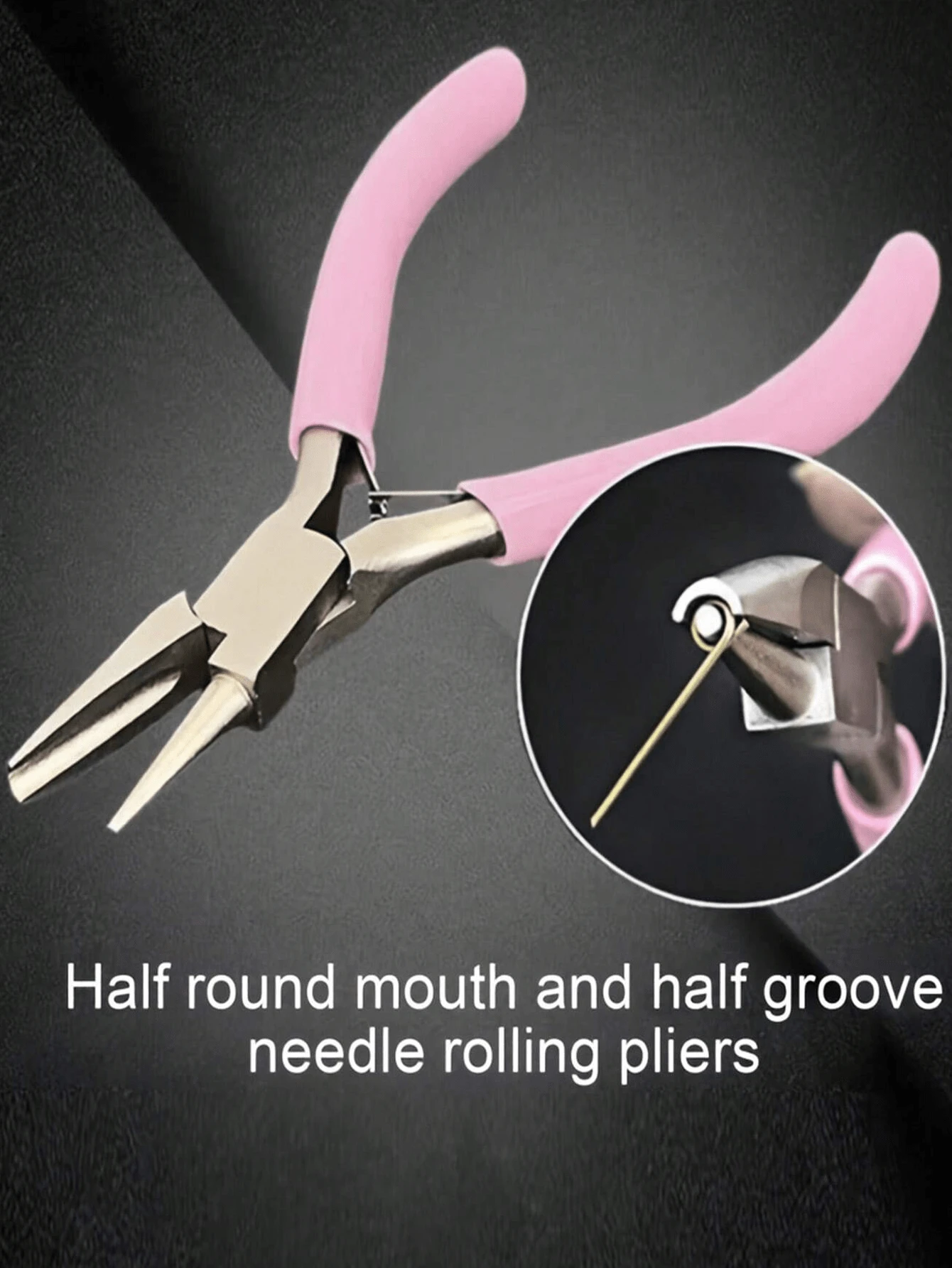 1pc Jewelry Pliers Round Nose Pliers, Round Concave Half Groove Pliers ...