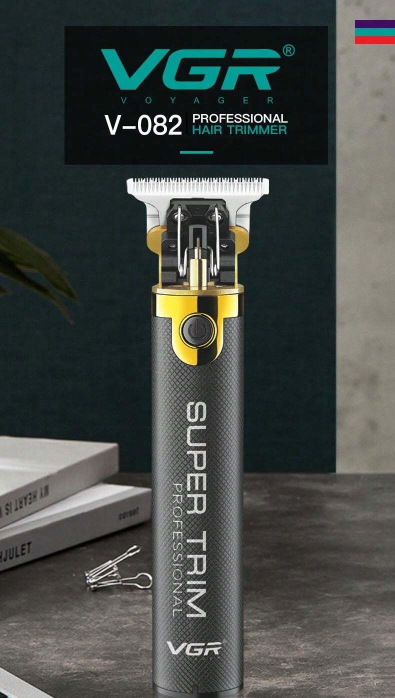 VGR Máquina de cortar el cabello VGR T-Blade Zero recargable, cortadora de cabello eléctrica ...
