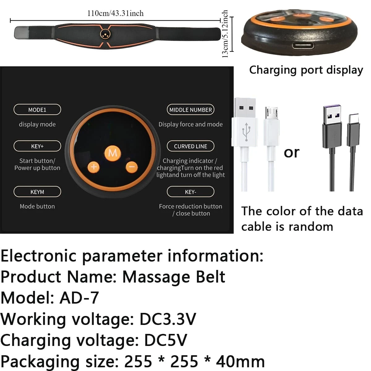 EMS Muscle Stimulator, Abdominal Belt, Electric Intelligent ABS Trainer ...