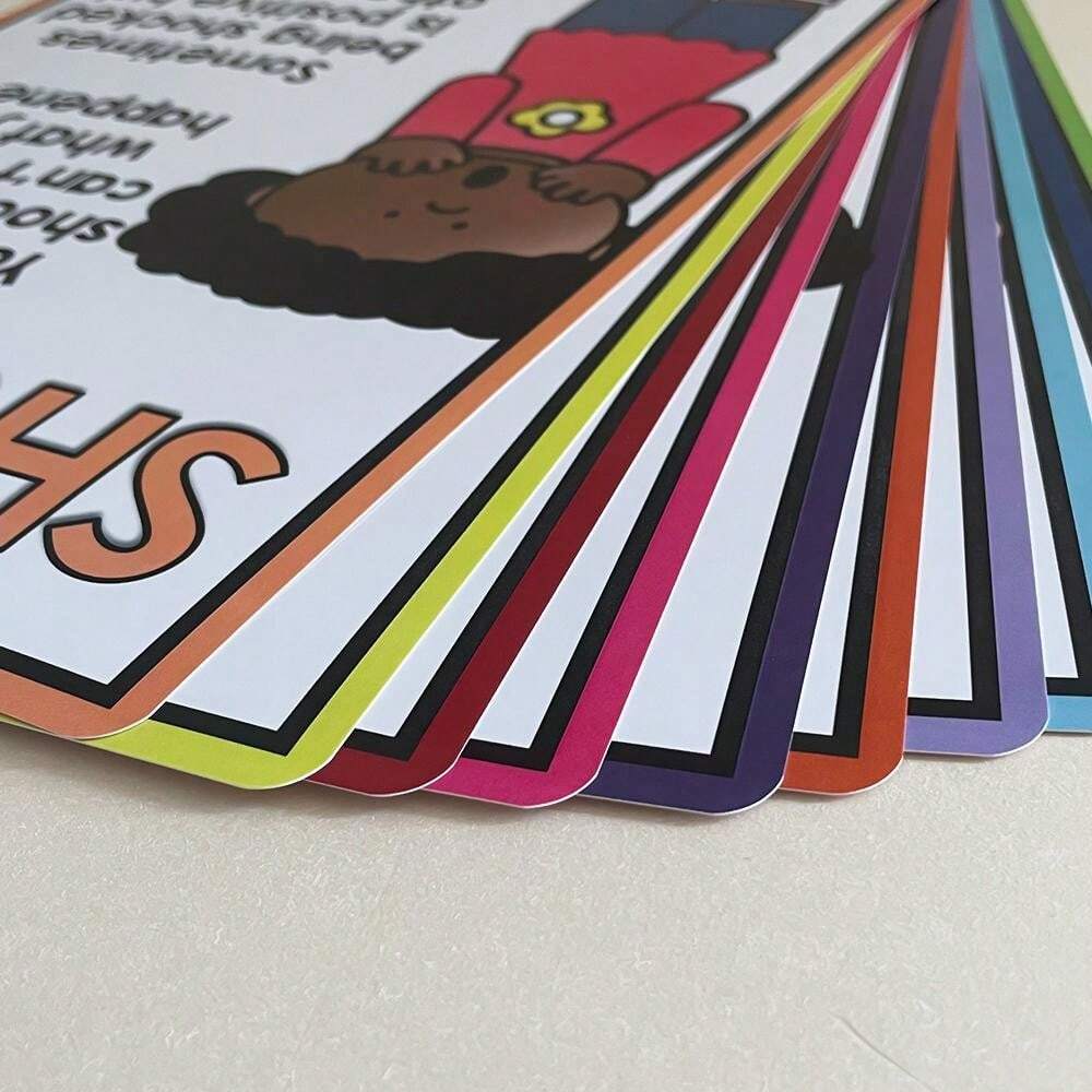 10 Pcs Educational English Emotion Posters For Kids Preschool, Learn ...