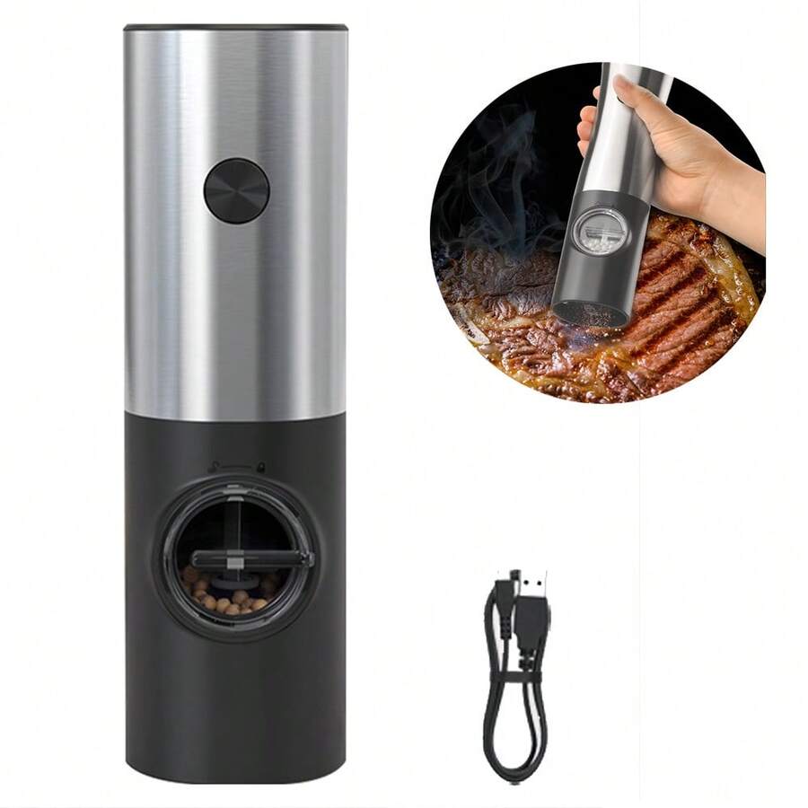 Gravity Electric Salt And Pepper Grinder Set, Automatic Pepper Mill ...