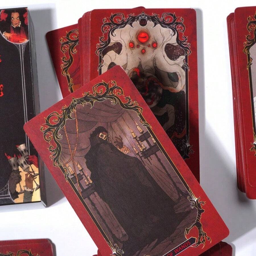 Horror Tarot Cards, Halloween Theme Tarot Cards, English Tarot Cards ...