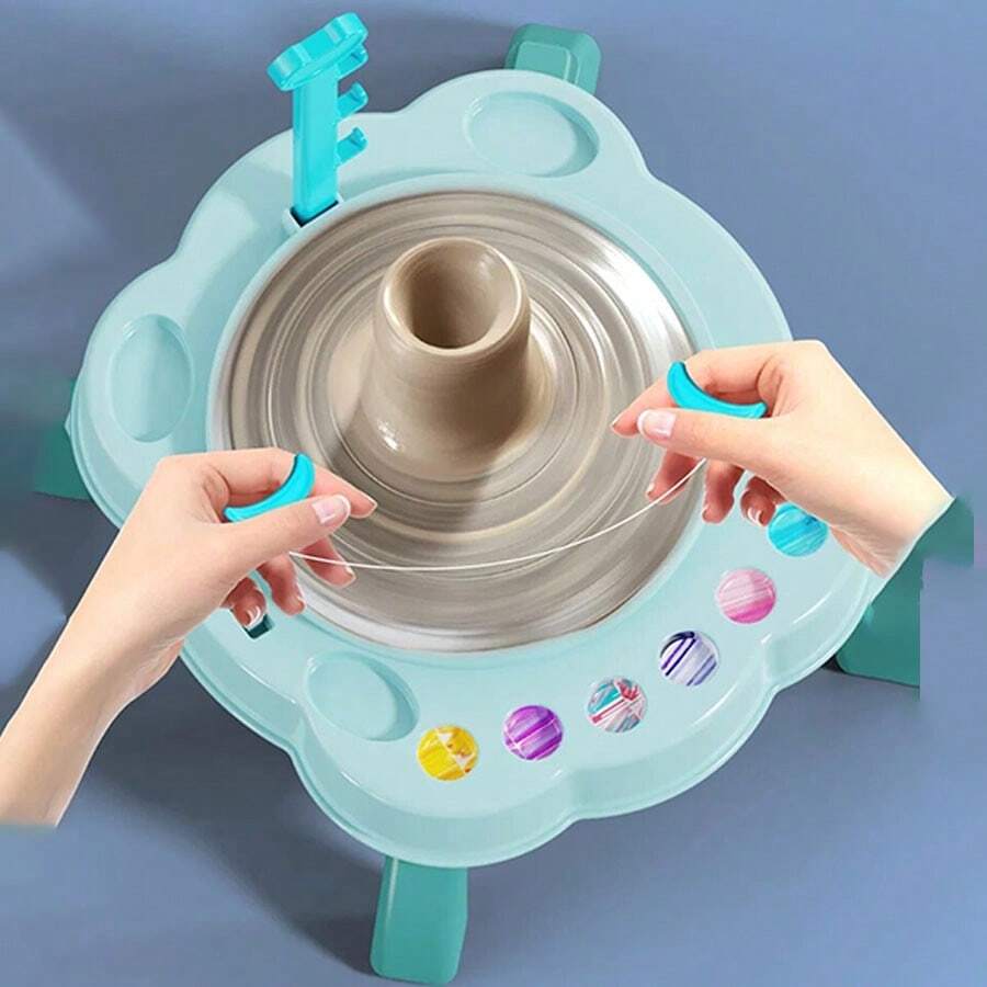 Children's DIY Handmade Electric Pottery Machine Soft Clay Clay Set ...