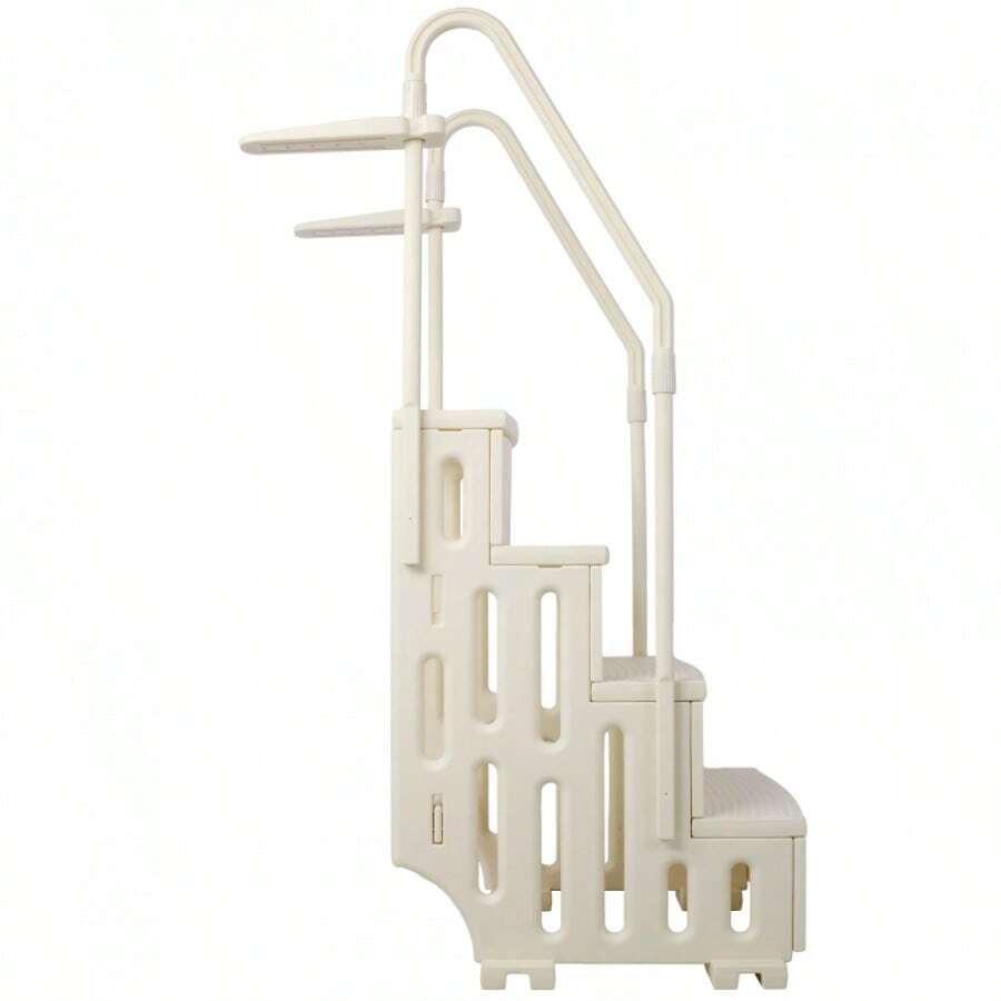 Pool Ladder Heavy-Duty 4 Safety Step For Above Ground Pools Stair Entry ...