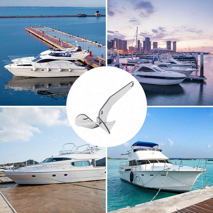 Triangle Boat Anchor, 316 Stainless Steel Delta-Style Anchor, Heavy ...