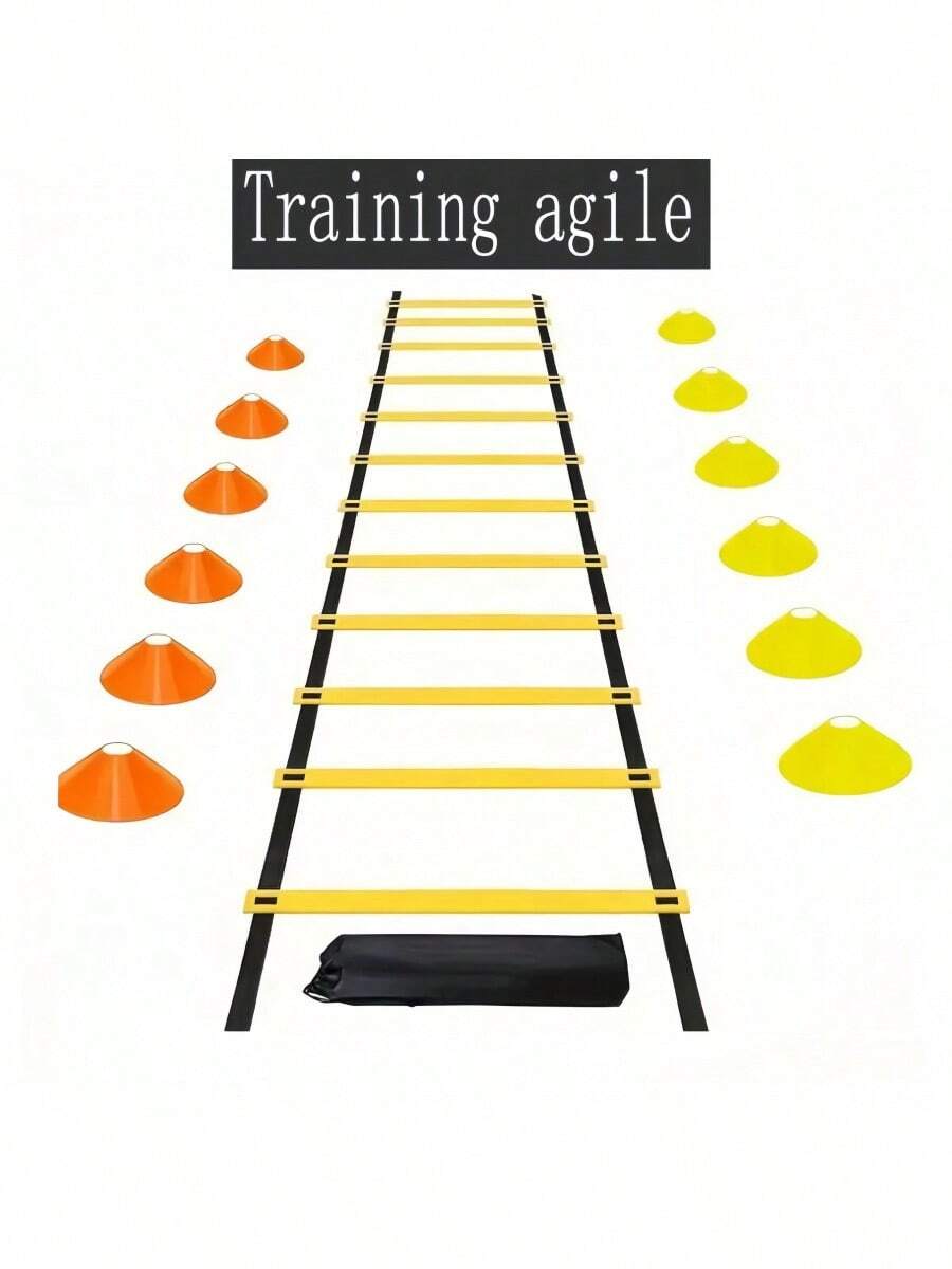 Football Training Kit Including Rope Ladder, Agility Speed Ladder, Cone ...