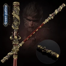 1 pieza Decoración vintage de soporte metálico del bastón dorado de ...