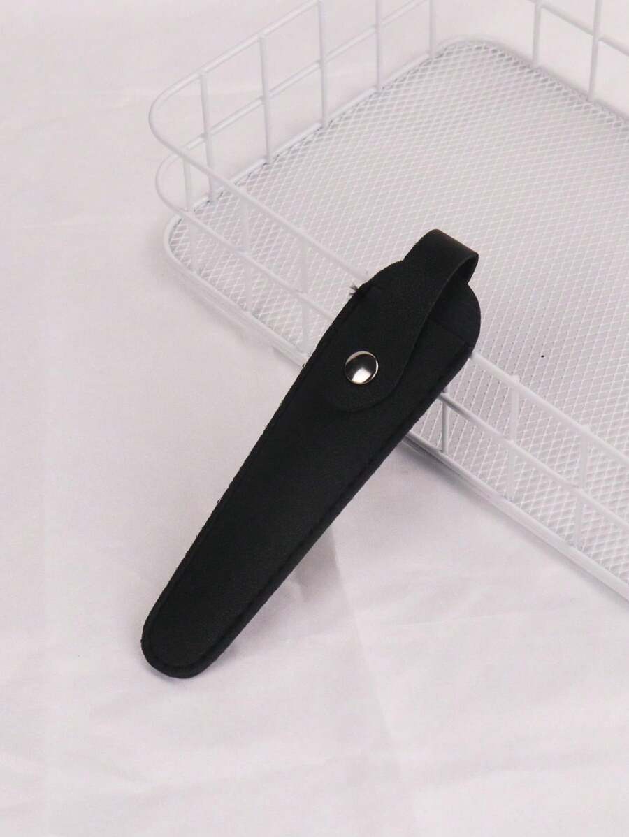 Travel Scissor Bag Leather Cover, Press Button Seal To Ensure Scissor ...