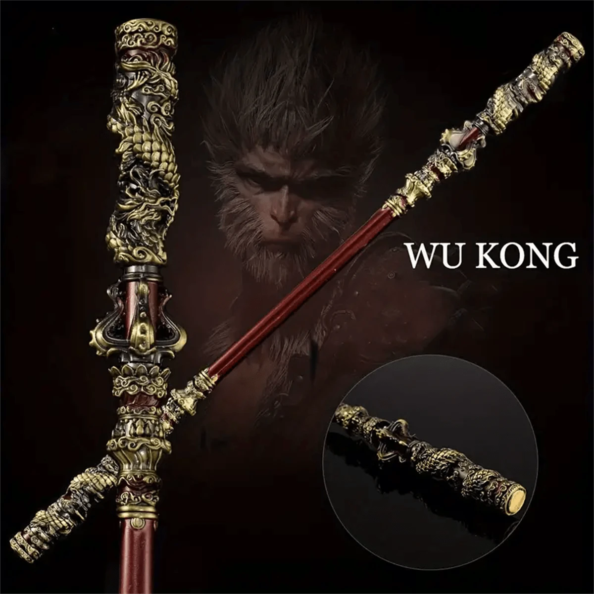 Bâton doré de Soleil Wukong - Ornement artisanal artistique, Modèle de ...