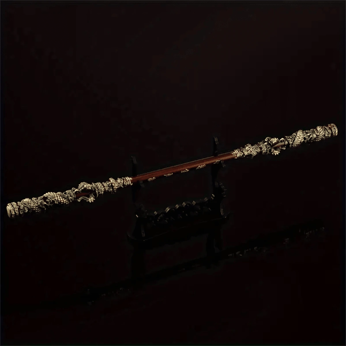 Bâton doré de Soleil Wukong - Ornement artisanal artistique, Modèle de ...