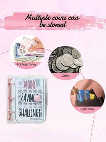 1pc Savings Binder L $1000 Savings Challenge New Reusable Budget Book ...