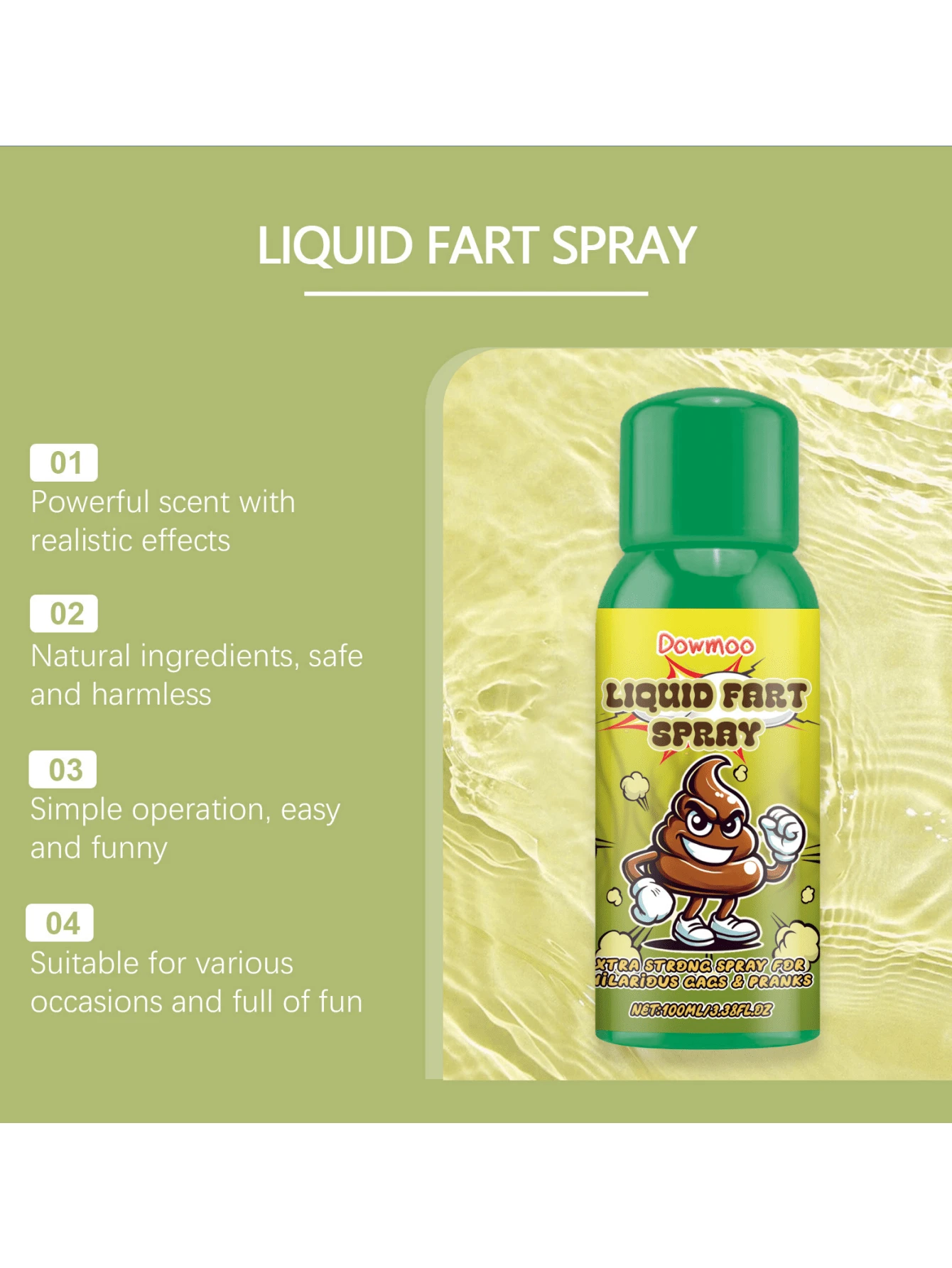Stinky Spray April Fool's Day Prank Whole Person Liquid Fart Portable Tricky Entertainment ...