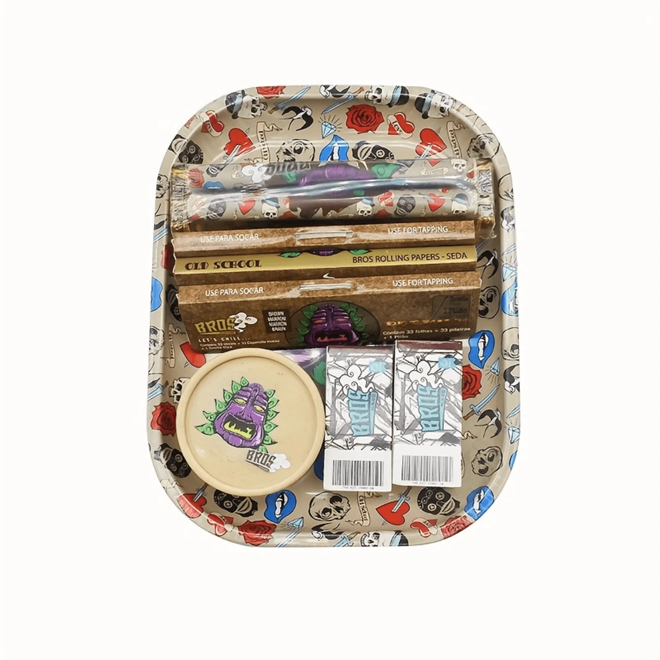 Bros Ultimate Smoking Kit: 110mm Roller, Papers, Metal Tray, Filter ...